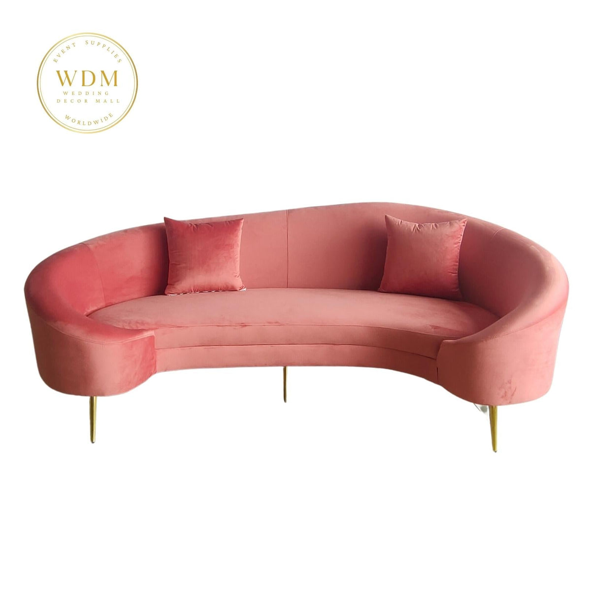 Arya Lounge Sofa - Salmon Pink — Wedding Decor Mall