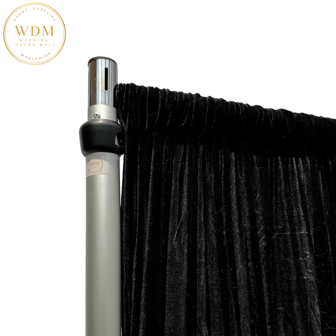 Premade Velvet Fabric Panel - Black – Wedding Decor Mall